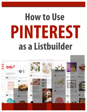 Fillable Online How to Use Pinterest as a Listbuilder Fax Email Print ...
