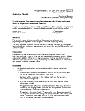 Fillable Online Guideline Obs 28 Fax Email Print - pdfFiller