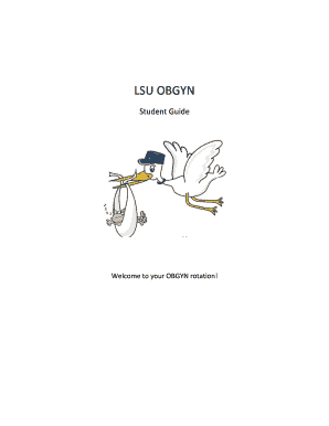Fillable Online Welcome to your OBGYN rotation Fax Email Print - pdfFiller