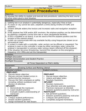 Lost Procedures Doc Template | pdfFiller