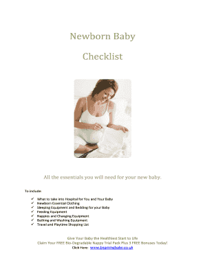 Fillable Online Newborn Baby Fax Email Print - pdfFiller