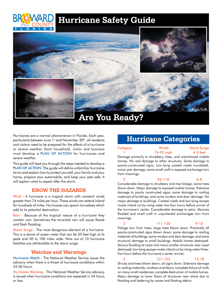 Fillable Online Hurricane Safety Guide Fax Email Print - pdfFiller