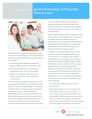 Fillable Online Joint Ownership of Property: Fax Email Print - pdfFiller