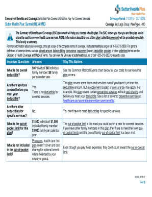 Fillable Online Sutter Health Plus: Summit ML34 HMO Fax Email Print ...