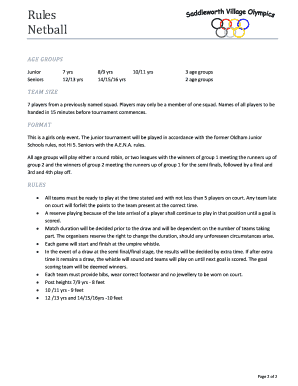 Fillable Online Back to Netball Membership Form - England Netball Fax ...