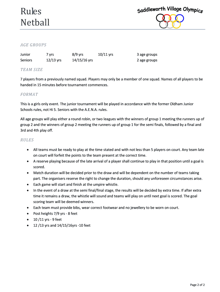 Fillable Online Back to Netball Membership Form - England Netball Fax ...