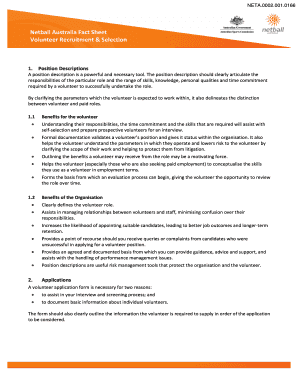 Fillable Online Netball Australia Fact Sheet Fax Email Print - pdfFiller