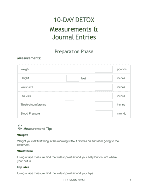 Fillable Online 10-DAY DETOX Fax Email Print - pdfFiller