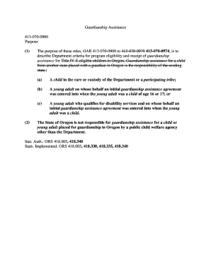 Fillable Online Guardianship Assistance Fax Email Print - pdfFiller
