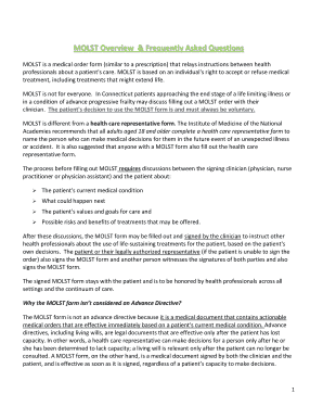 Fillable Online MOLST Overview & Frequently Asked Questions Fax Email ...