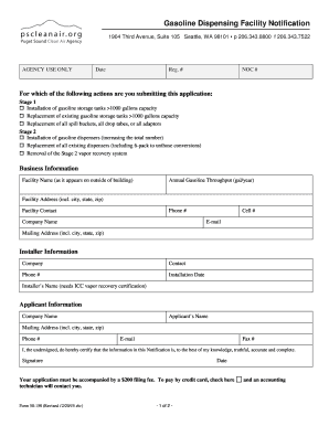 Fillable Online Gasoline Dispensing Facility Notification Fax Email ...