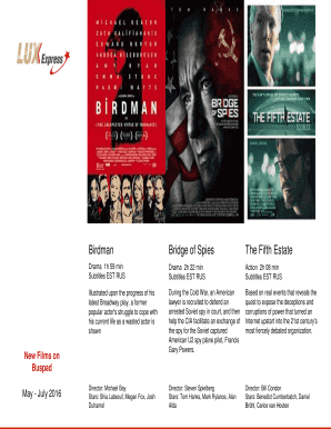 Fillable Online Drama 1h 59 min Fax Email Print - pdfFiller