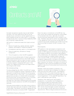 Fillable Online Contracts and VAT Fax Email Print - pdfFiller