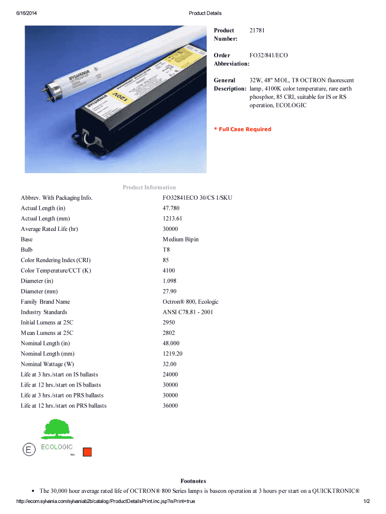 Fillable Online FO32/841/ECO Fax Email Print - pdfFiller