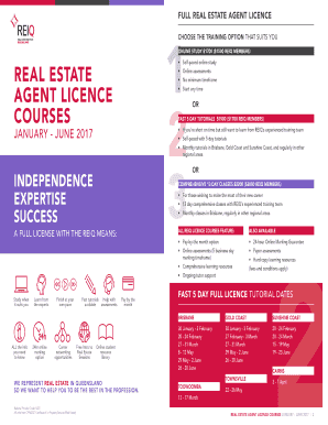 Fillable Online FULL REAL ESTATE AGENT LICENCE Fax Email Print - pdfFiller