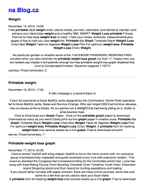 Fillable Online Free printable ideal weight chart, calorie charts ...