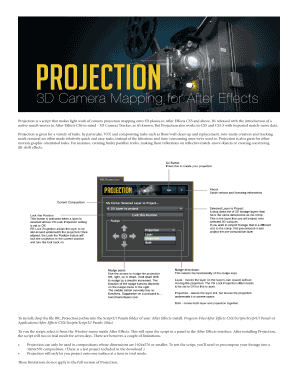 Fillable Online Projection is a script that makes light work of camera ...