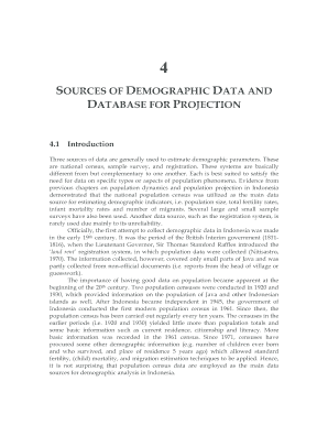 Fillable Online SOURCES OF DEMOGRAPHIC DATA AND Fax Email Print - pdfFiller