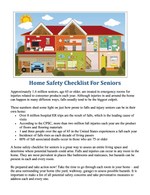 Fillable Online Home Safety Checklist For Seniors Fax Email Print ...