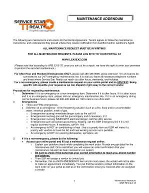 Fillable Online Tenant agrees to follow the maintenance Fax Email Print - pdfFiller