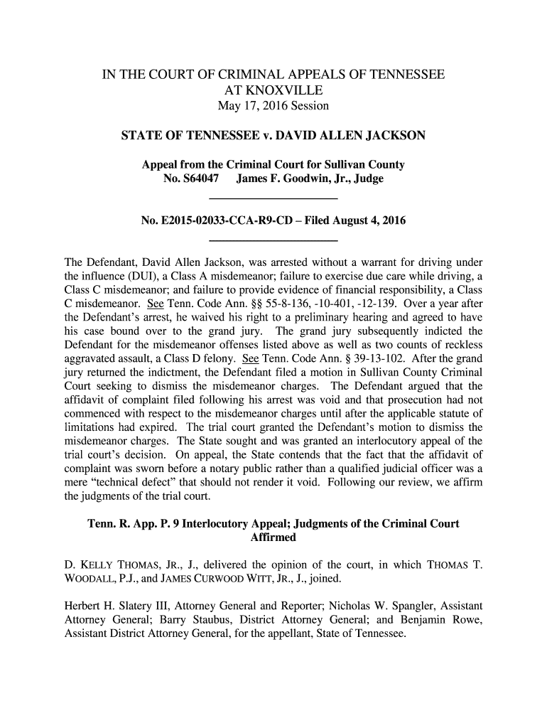 Fillable Online DAVID ALLEN JACKSON Fax Email Print - pdfFiller