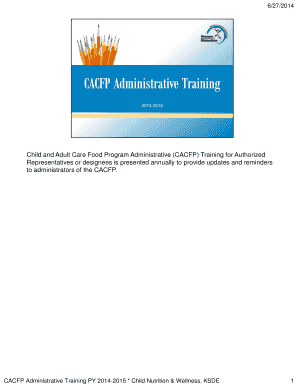 Fillable Online Child and Adult Care Food Program Administrative (CACFP ...