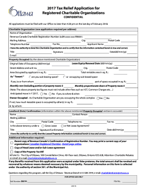 Fillable Online 2017 Tax Relief Application for Fax Email Print - pdfFiller