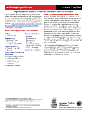 Fillable Online Achieving Bright Futures Fax Email Print - pdfFiller