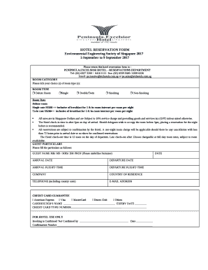 EXCELSIOR HOTEL - RESERVATIONS DEPARTMENT Doc Template | pdfFiller