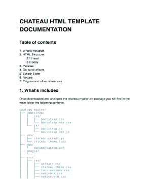 Fillable Online CHATEAU HTML TEMPLATE Fax Email Print - pdfFiller