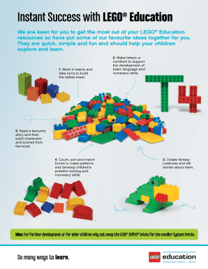 Fillable Online Instant Success with LEGO Education Fax Email Print ...