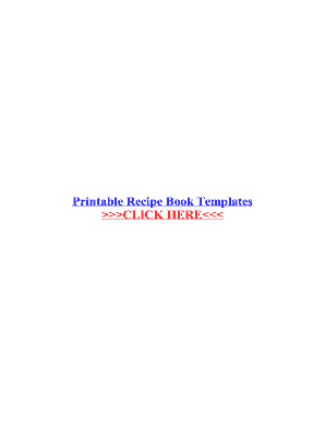 Fillable Online Printable Recipe Book Templates Fax Email Print - pdfFiller