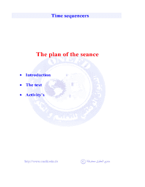 Fillable Online Time sequencers Fax Email Print - pdfFiller