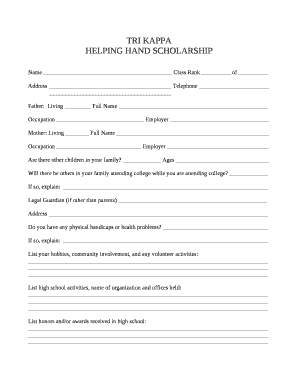 TRI KAPPA Doc Template | pdfFiller