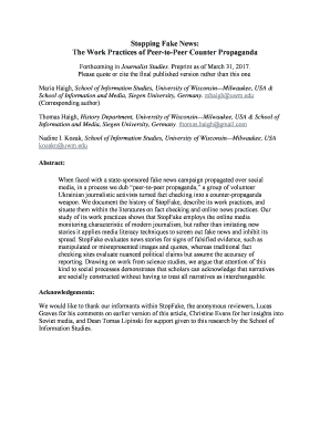 Fillable Online Stopping Fake News: Fax Email Print - pdfFiller