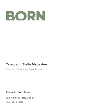 Fillable Online Telegraph Stella Magazine Fax Email Print - pdfFiller