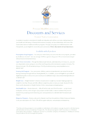 Fillable Online A consistent, long-term commitment to health care ...