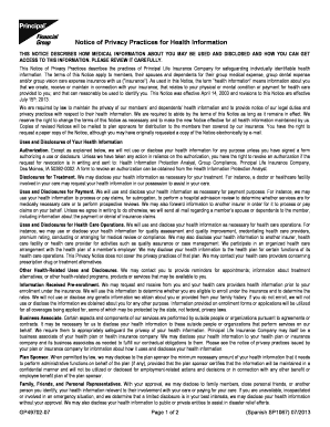 Fillable Online Notice of Privacy Practices for Health Information Fax ...