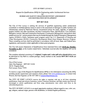 Fillable Online Request for Qualifications (RFQ) for Engineering and/or ...
