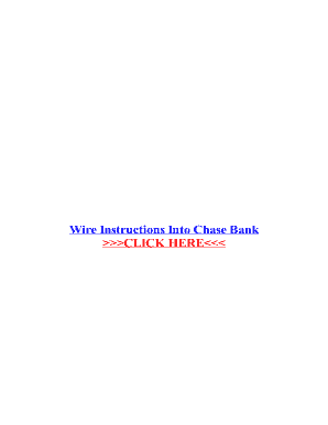 Fillable Online Incoming Wiring Instructions Chase Bank Fax Email Print ...
