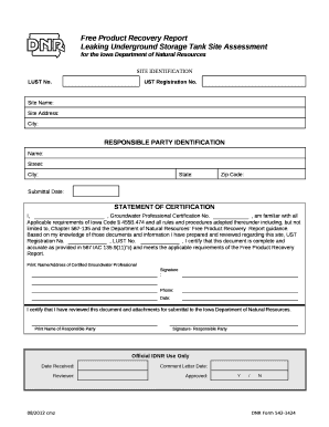 Free Product Recovery Report Doc Template | pdfFiller