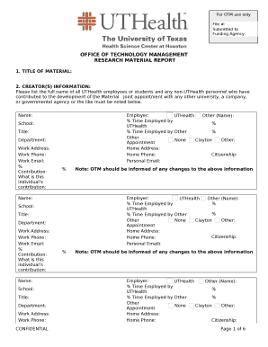 RESEARCH MATERIAL REPORT Doc Template | pdfFiller