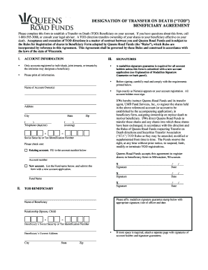 Fillable Online BENEFICIARY AGREEMENT Fax Email Print - pdfFiller
