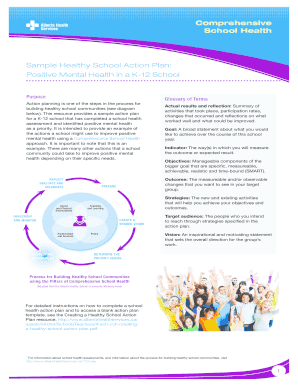 Fillable Online Sample Healthy School Action Plan: Fax Email Print ...