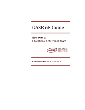 Fillable Online Section 1: GASB 68 Requirements and the Journal Entry ...