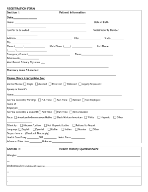 Fillable Online Most Recent Primary Physician Fax Email Print - pdfFiller