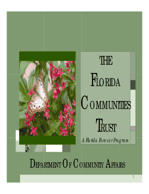 Fillable Online A Florida Forever Program Fax Email Print - pdfFiller