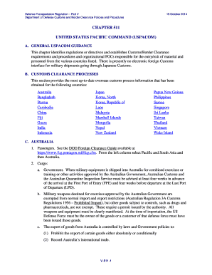 Fillable Online GENERAL USPACOM GUIDANCE Fax Email Print - pdfFiller