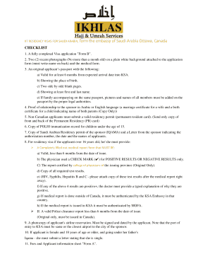 Fillable Online #7 RESIDENCY VISAS FOR SAUDI ARABIA, form Fax Email ...