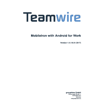 Fillable Online MobileIron with Android for Work Fax Email Print ...